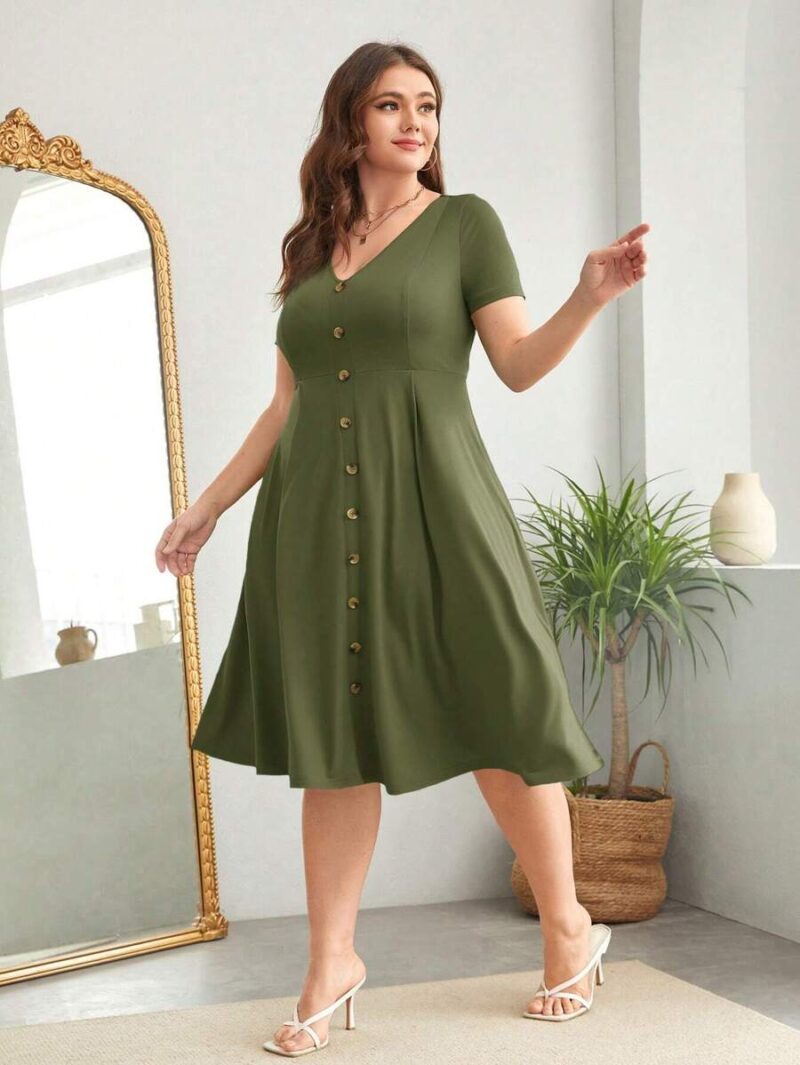 Curvy Front A Line Dress for Women – Kovobags