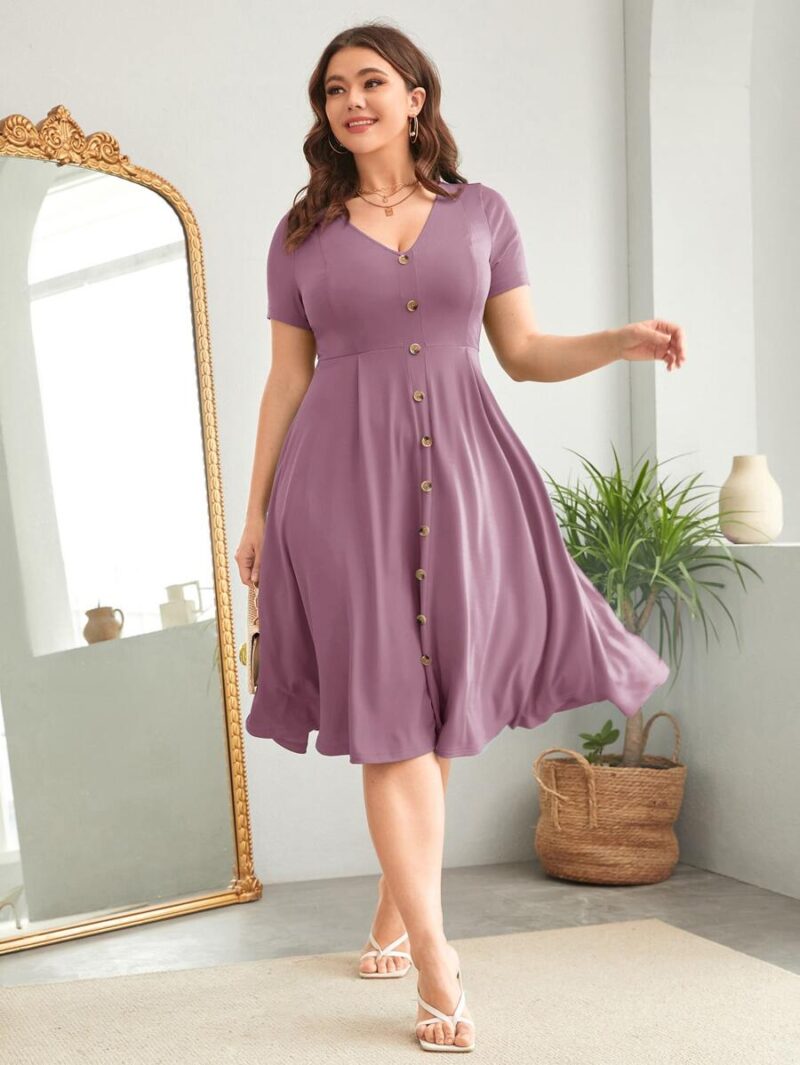 Curvy Front A Line Dress for Women – Kovobags